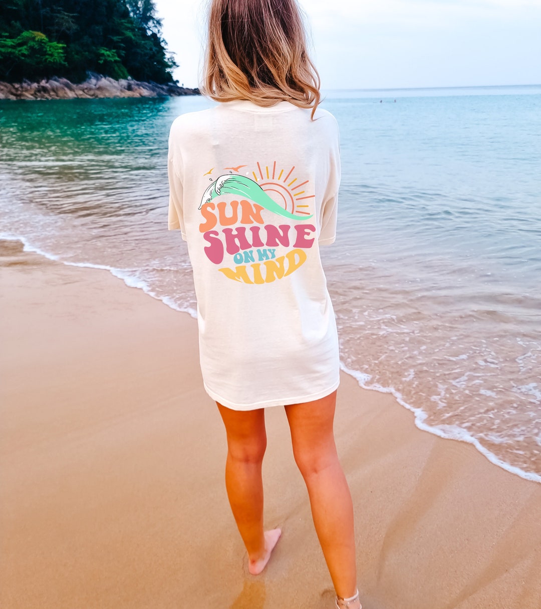 Summer T Shirt Coconut Girl Aesthetic Tee Shirt for Summer Sunshine ...