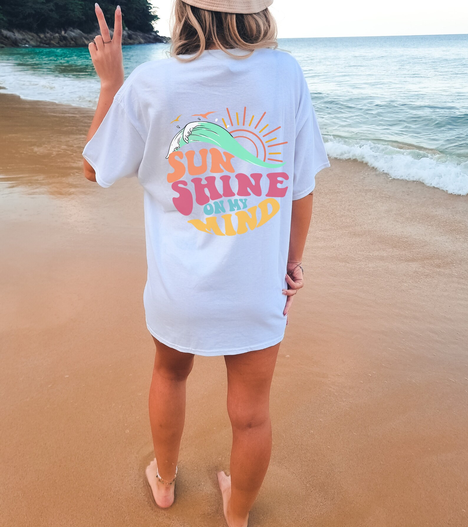 Summer T Shirt Coconut Girl Aesthetic Tee Shirt for Summer Sunshine ...