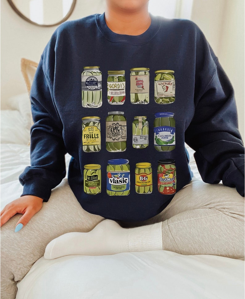 Pickle Sweatshirt Gift for Pickle Lover Gift Vintage Pickle - Etsy