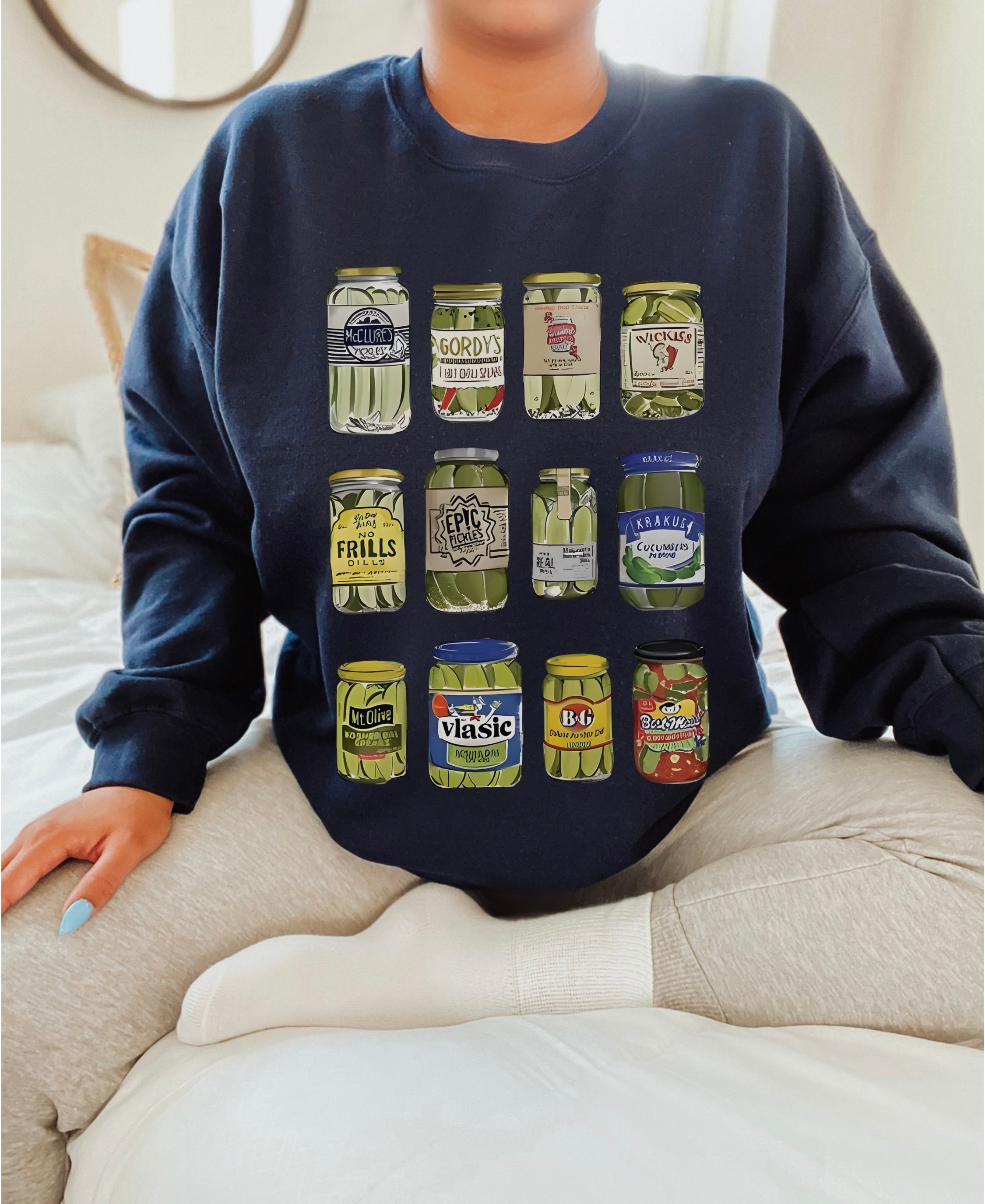 Gift for Pickle Lovers Vintage Pickle Jar Sweatshirt - Etsy