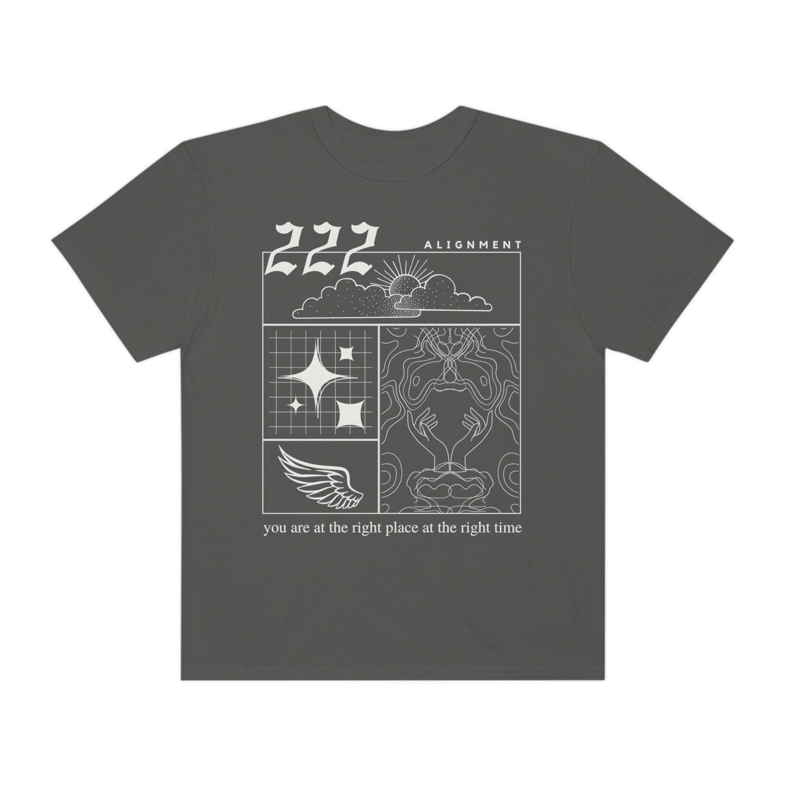 222 Angel Number T-shirt - Comfort Colors Y2K Trendy Tee - Etsy