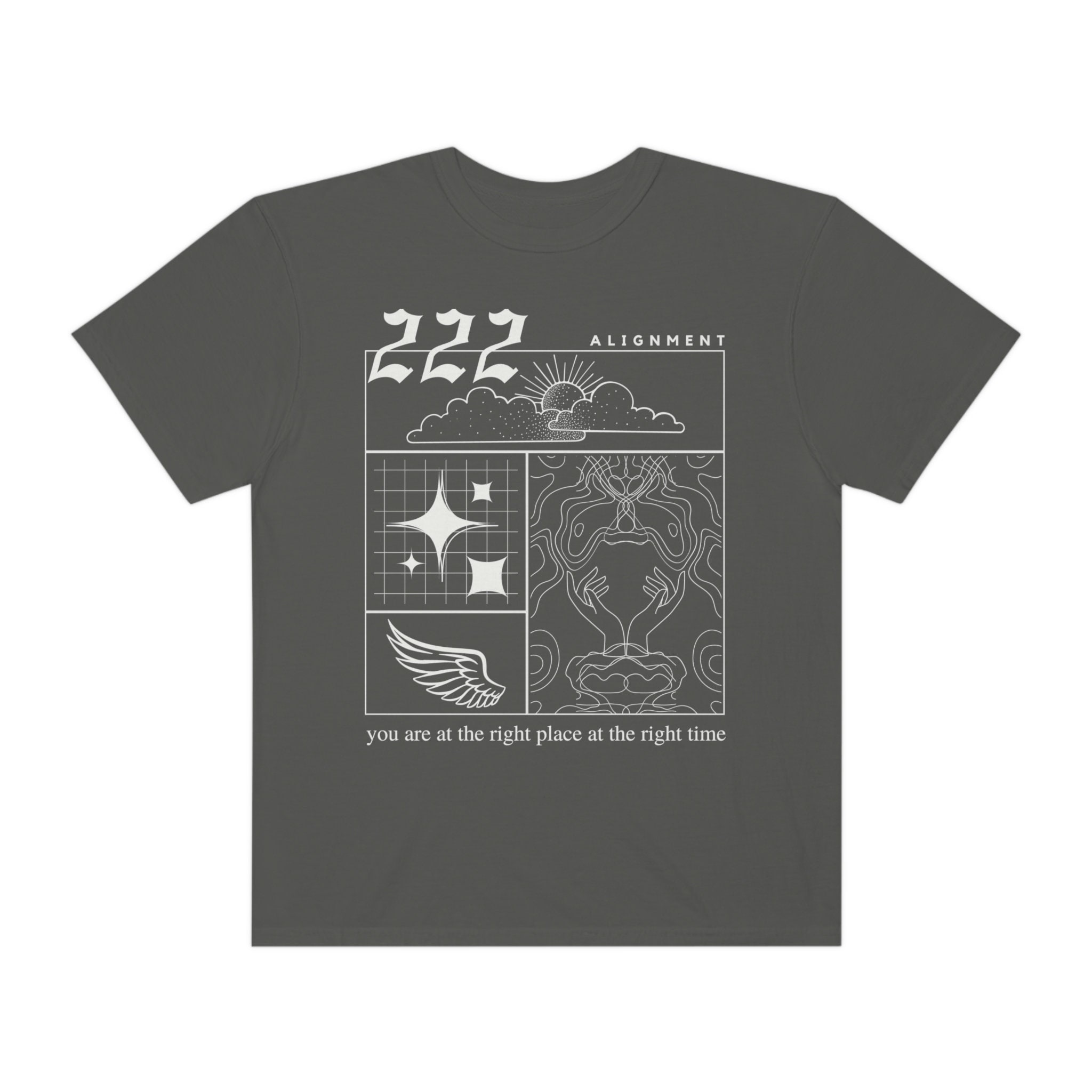222 Angel Number T-shirt - Comfort Colors Y2K Trendy Tee - Etsy