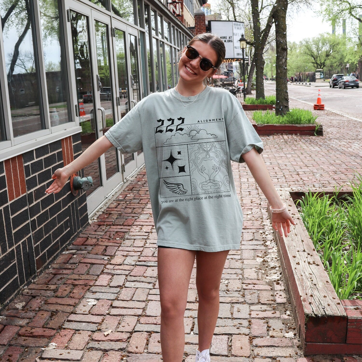 222 Angel Number T-shirt - Comfort Colors Y2K Trendy Tee - Etsy