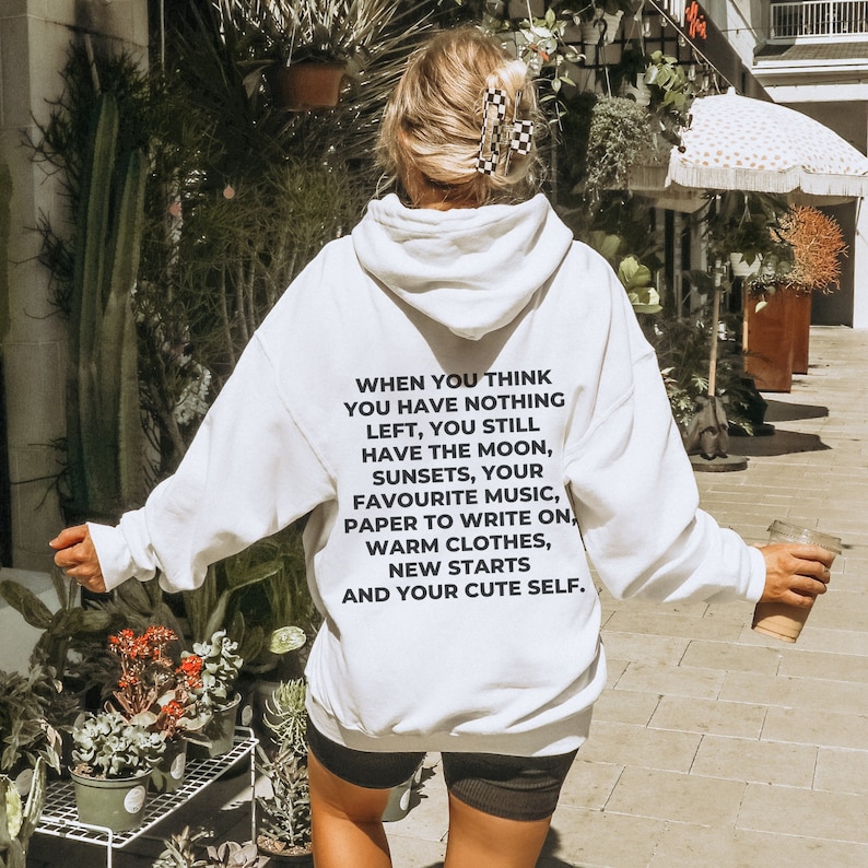 Mental Health Hoodie Tumblr Hoodie Words on Back Hoodie and Sweaters ...