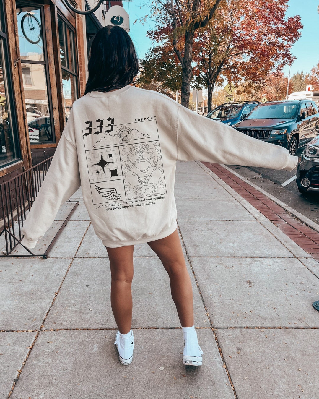 333 Angel Number Sweatshirt for Women Trendy Sweatshirt 333 Cute ...