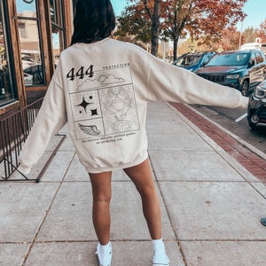 444 Angel Number Sweatshirt for Women Trendy Sweatshirt 444 Cute ...