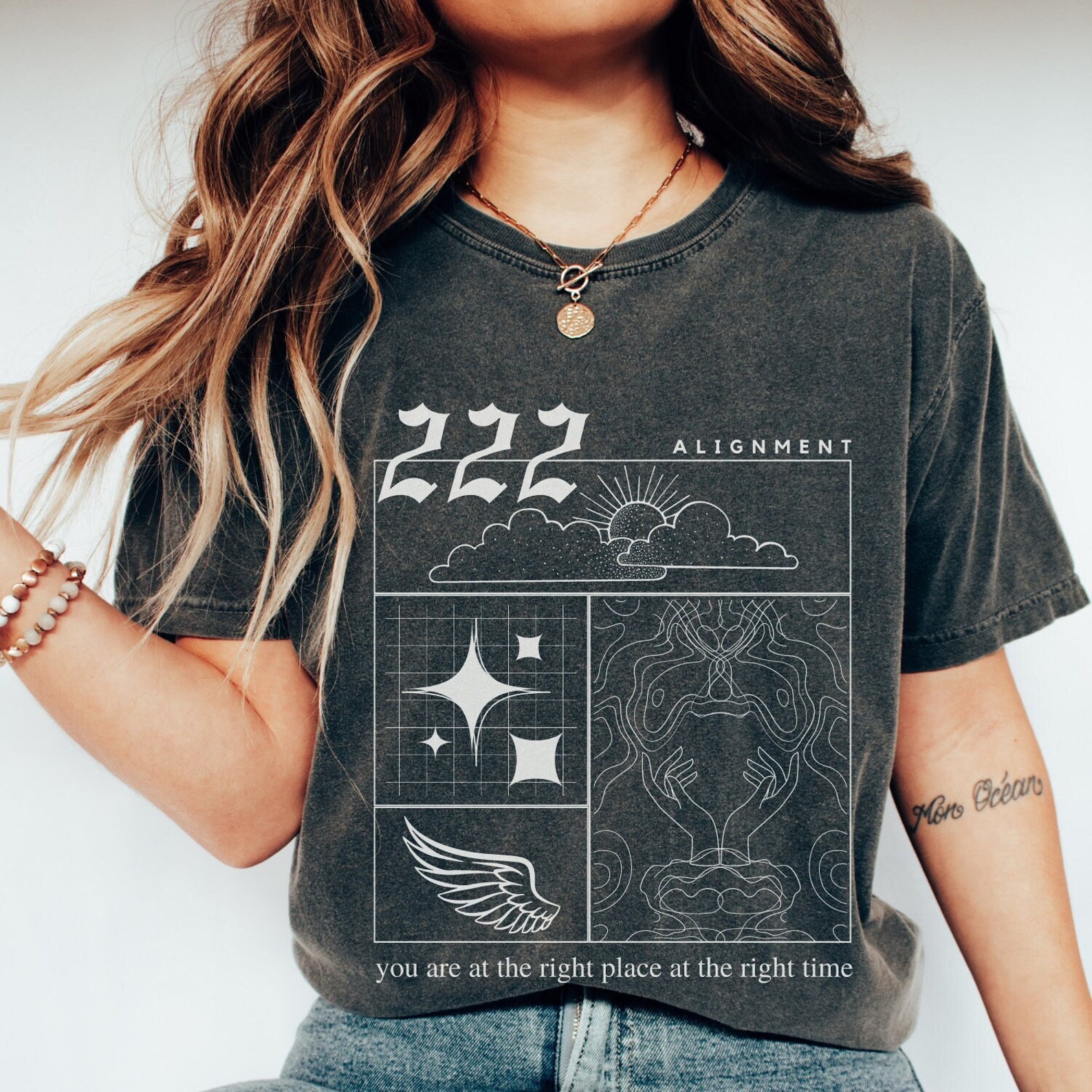 222 Angel Number T-shirt - Comfort Colors Y2K Trendy Tee - Etsy
