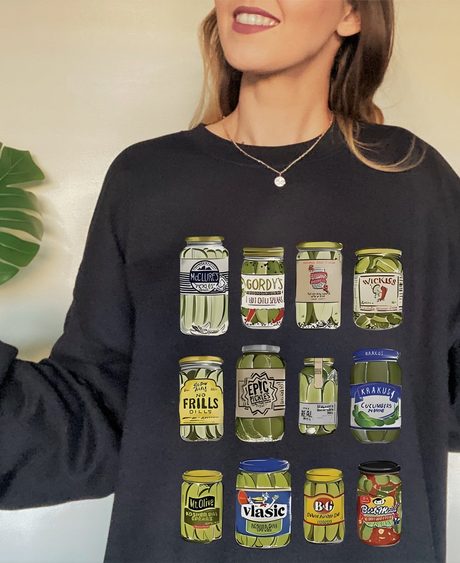 Gift for Pickle Lovers Vintage Pickle Jar Sweatshirt - Etsy