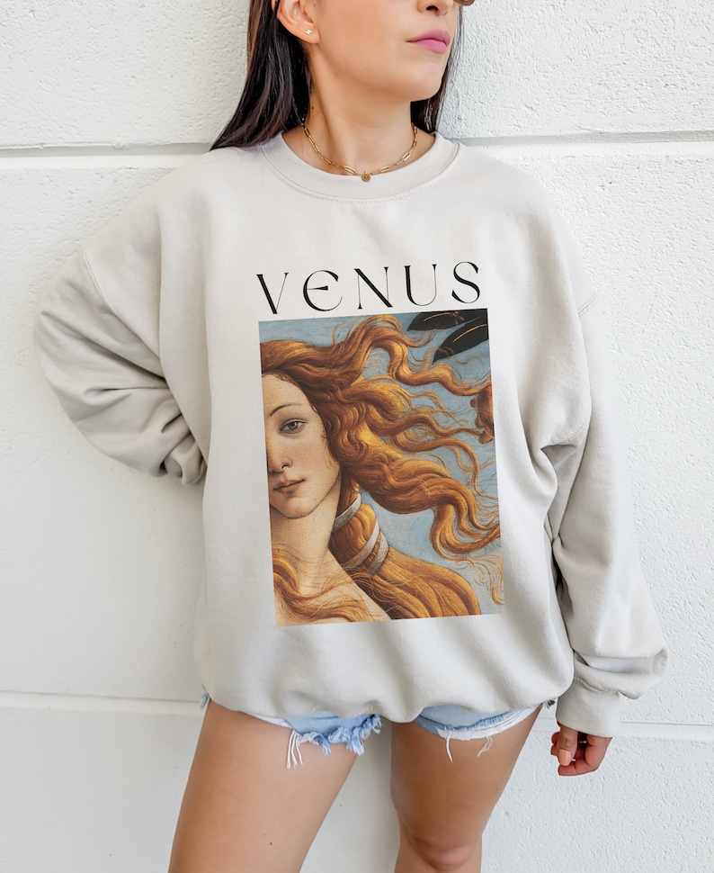Botticelli Sweatshirt Birth of Venus Shirt Botticelli Sweater Artists ...