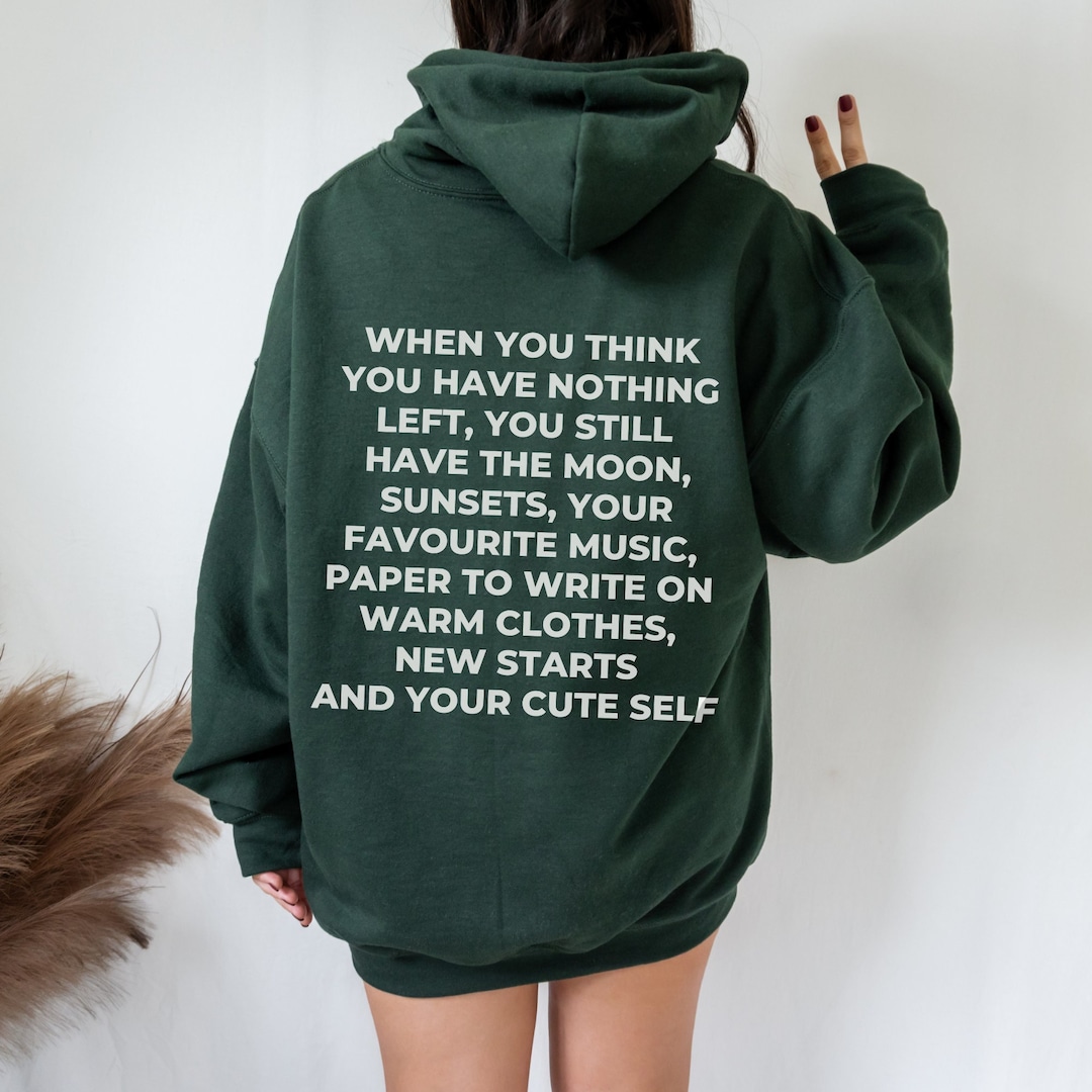Mental Health Hoodie Tumblr Hoodie Words on Back Hoodie and Sweaters ...