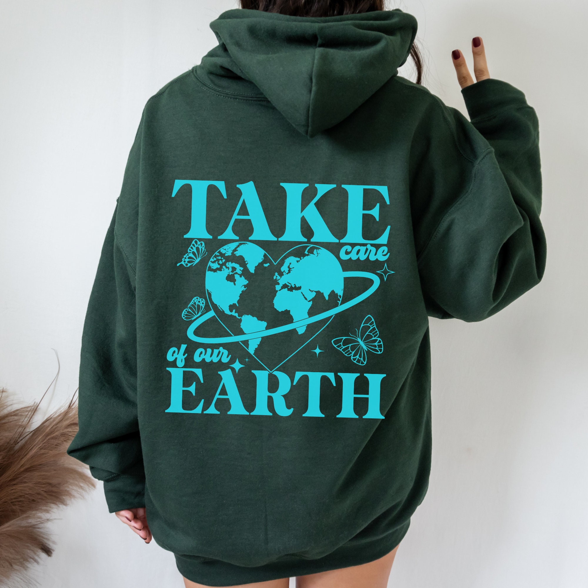 Take Care of Our Earth Hoodie-aesthetic Hoodie-oversized Hoodie-earth ...