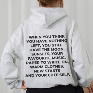 Mental Health Hoodie Tumblr Hoodie Words on Back Hoodie and Sweaters ...