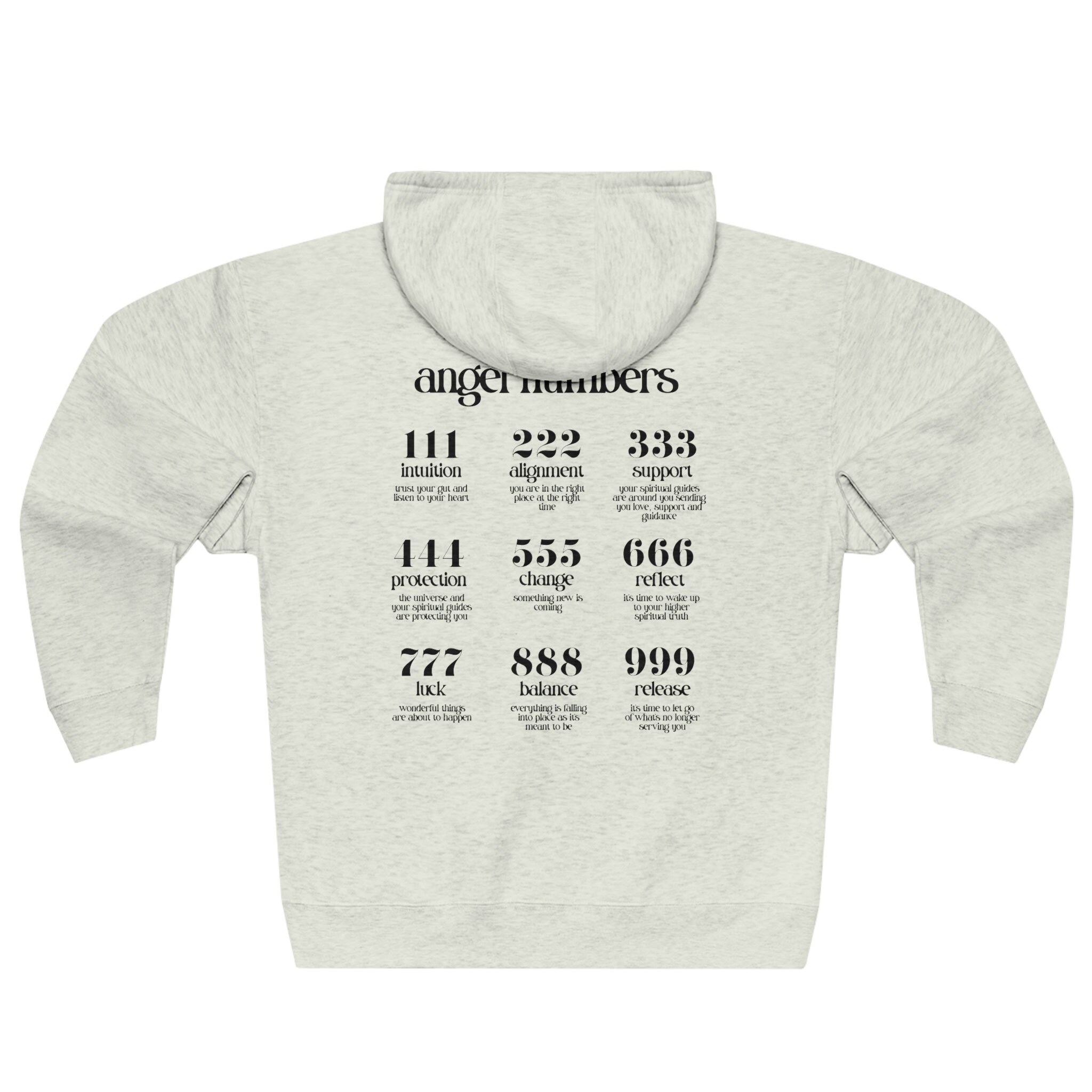 Angel Number Hoodie Zip up Hoodie Y2k Sweatshirt Vsco Hoodie Womens ...