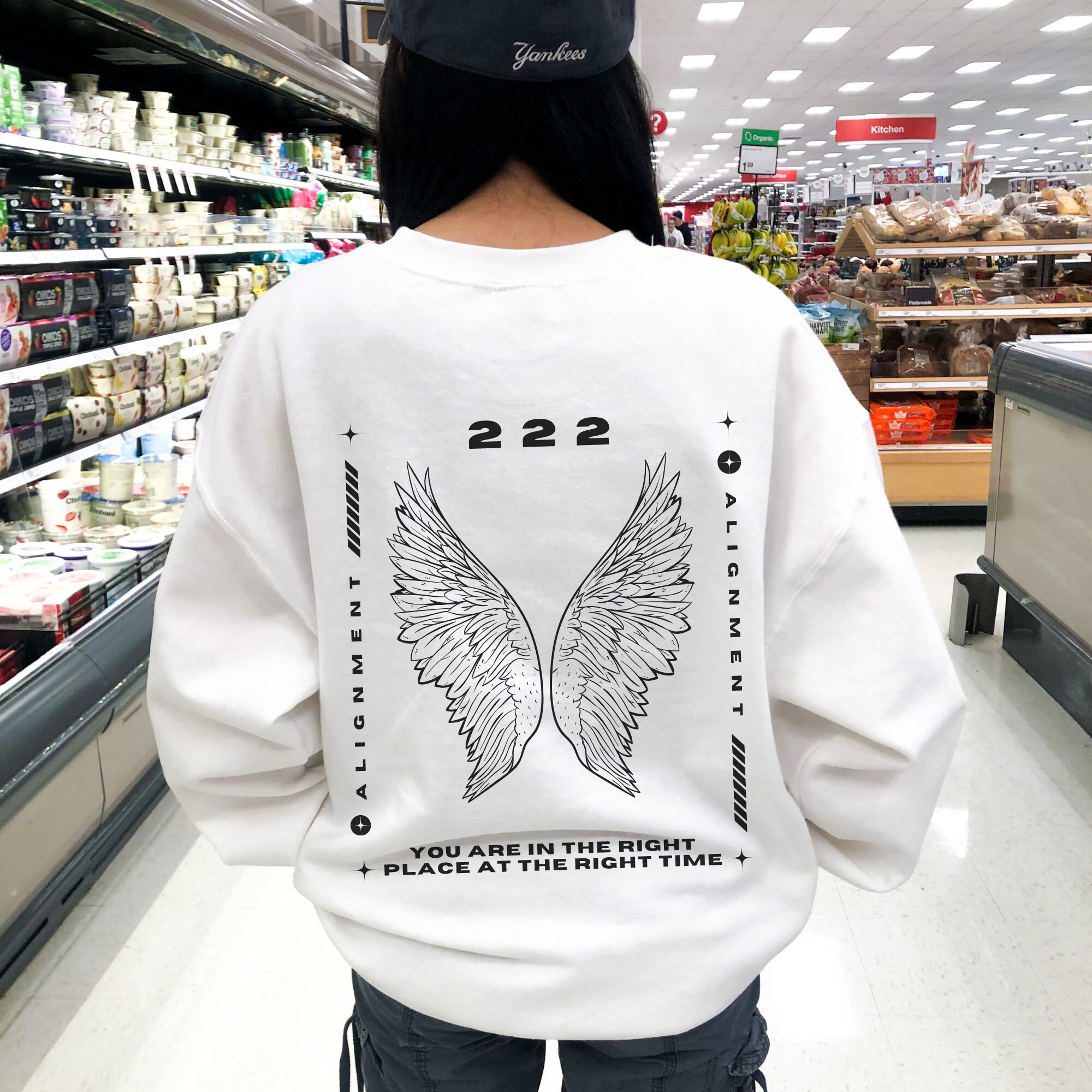 222 Angel Number Sweatshirt for Women Trendy Sweatshirt Cute Graphic ...