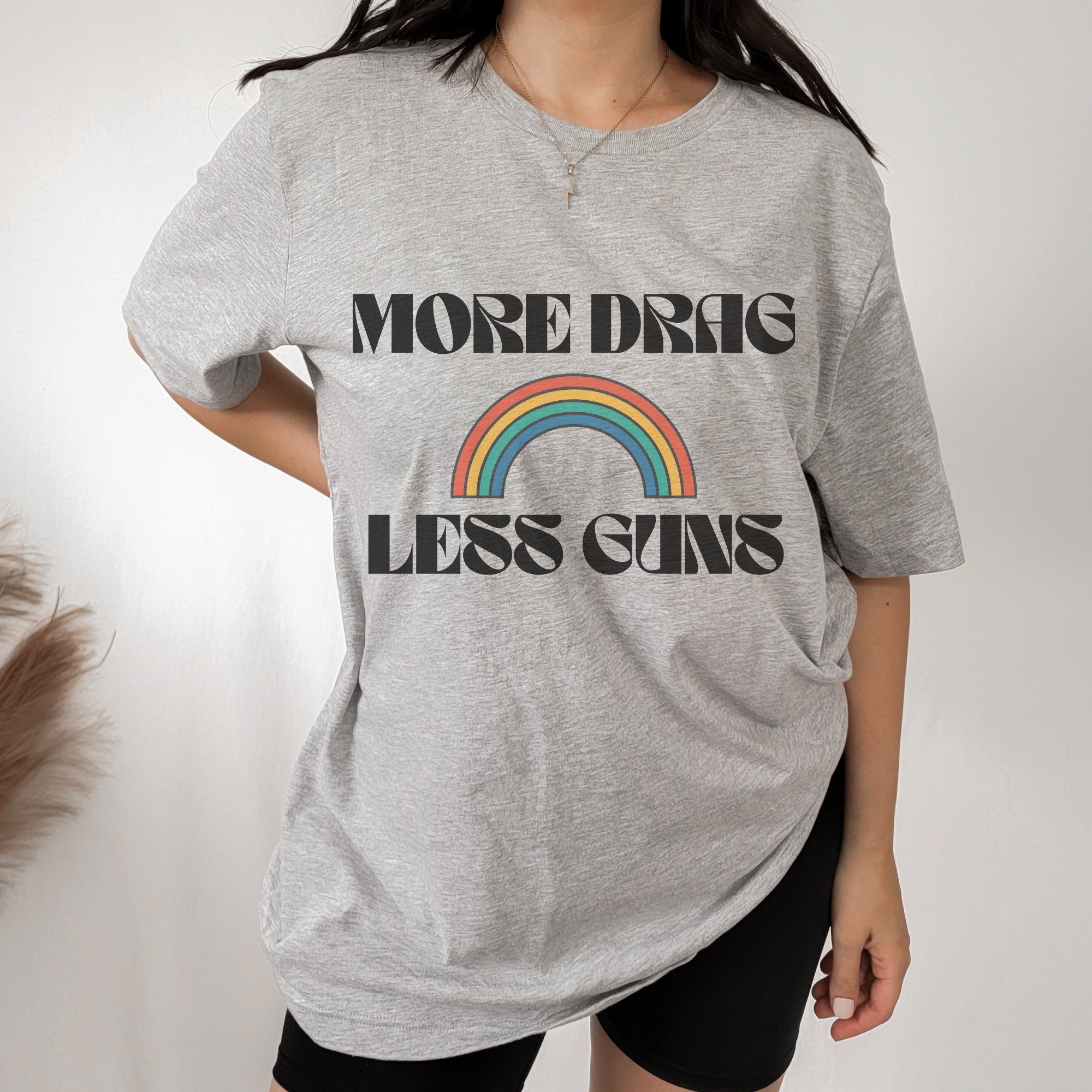 LGBTQ Ally Support Drag Shirt Drag is Not a Crime Tee More Drag Less ...