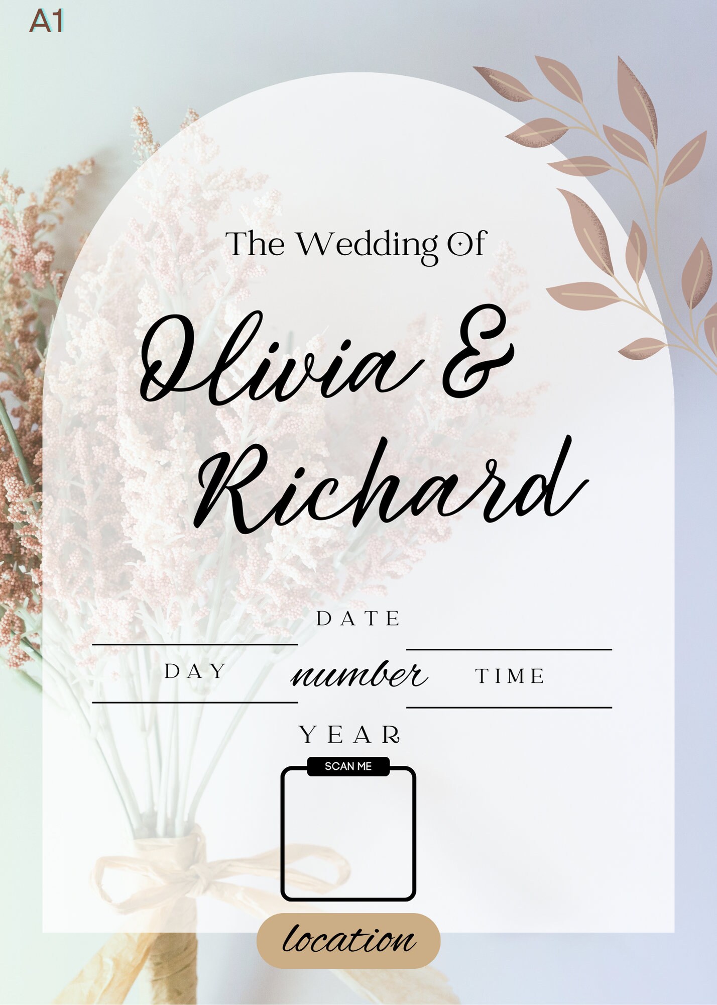 CANVA Poster,flowchart,invitation,card TEMPLATE - Etsy