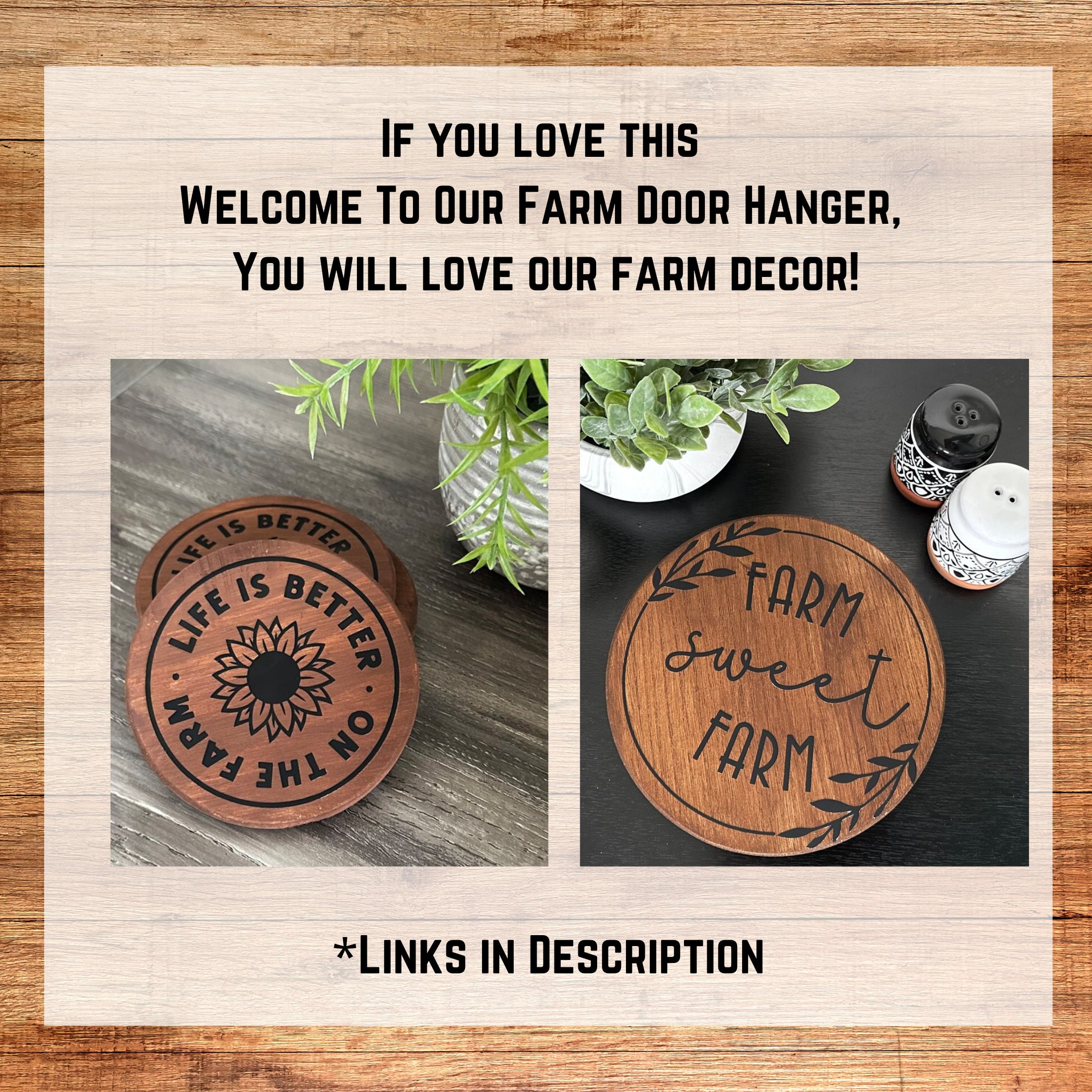 Welcome to Our Farm Sign | Custom Family Decor | Custom Farm Sign ...