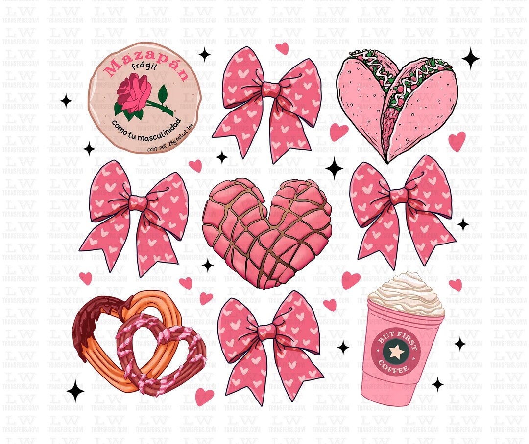 Valentine Concha Pan Dulce DTF Transfer, Funny Mexican Bread Lover ...