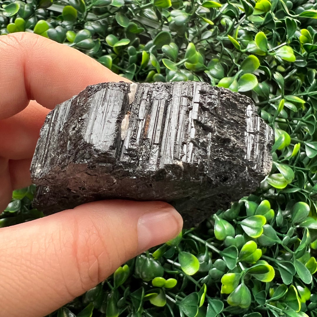 Raw Black Tourmaline, Protection Stone, Grounding Crystal, Natural ...