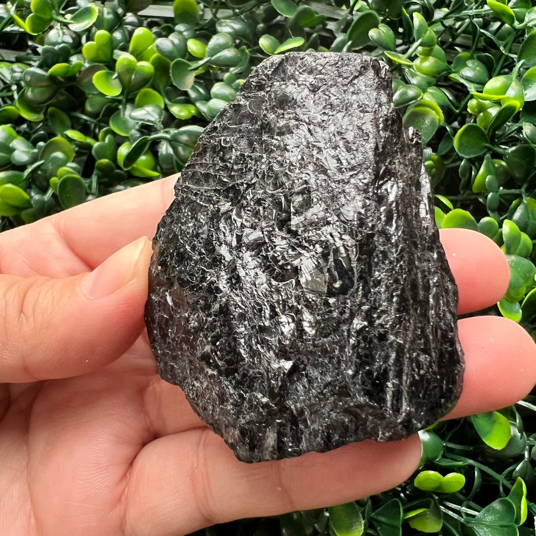 Raw Black Tourmaline, Protection Stone, Grounding Crystal, Natural ...