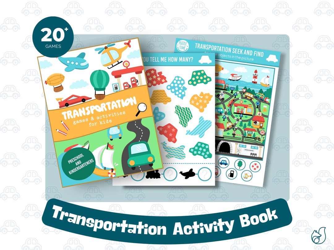 Transportation Digital Busy Book Learning Games Early Learning ...