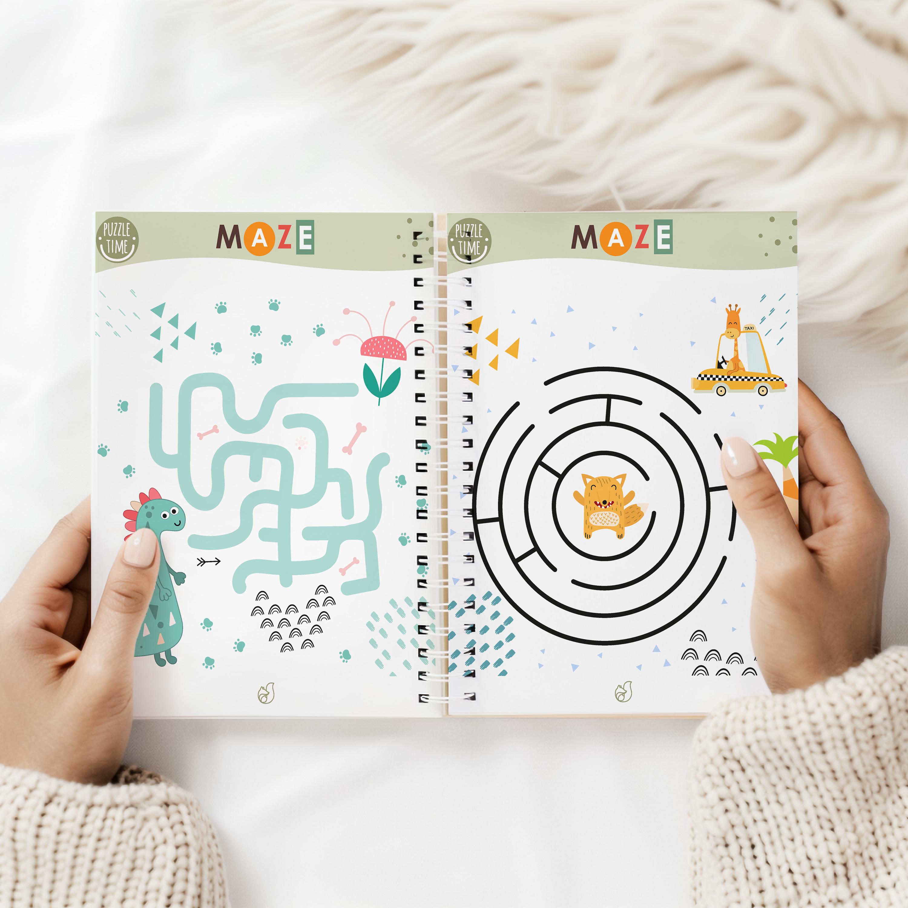 Maze Puzzles Activity Printable Games, Digital Puzzle Learning ...