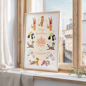 Kids Printable Yoga Wall Art | Kids PDF Relaxing Yoga Poses Art Print ...