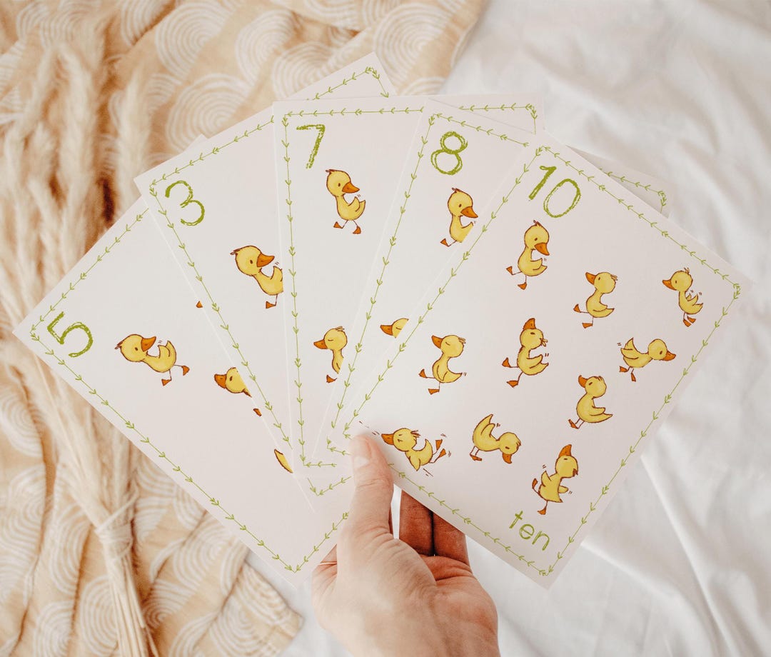 Watercolor Number Flashcards: Montessori Learning Printable (digital ...