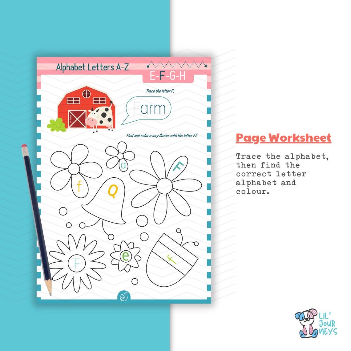 Alphabet Tracing Worksheets, Printable Preschool-kindergarten Abc ...