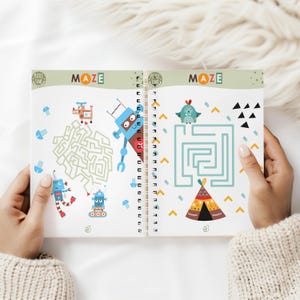 Maze Puzzles Activity Printable Games, Digital Puzzle Learning ...