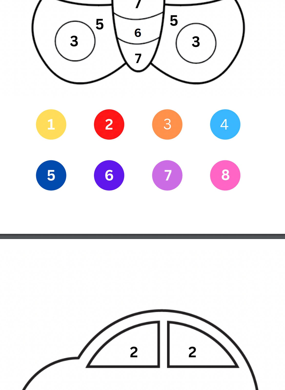 Colour by Number Printable Colouring Book - Etsy
