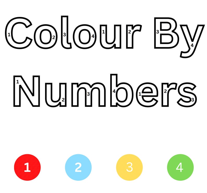 Colour by Number Printable Colouring Book - Etsy
