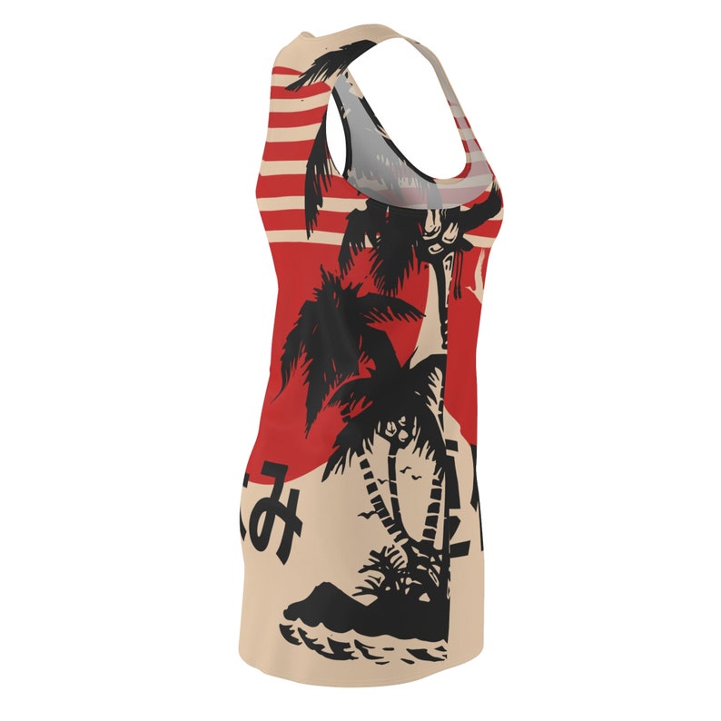 Retro Palm Tree Dress | Womens Dress | Razorback Dress | Casual Dress ...