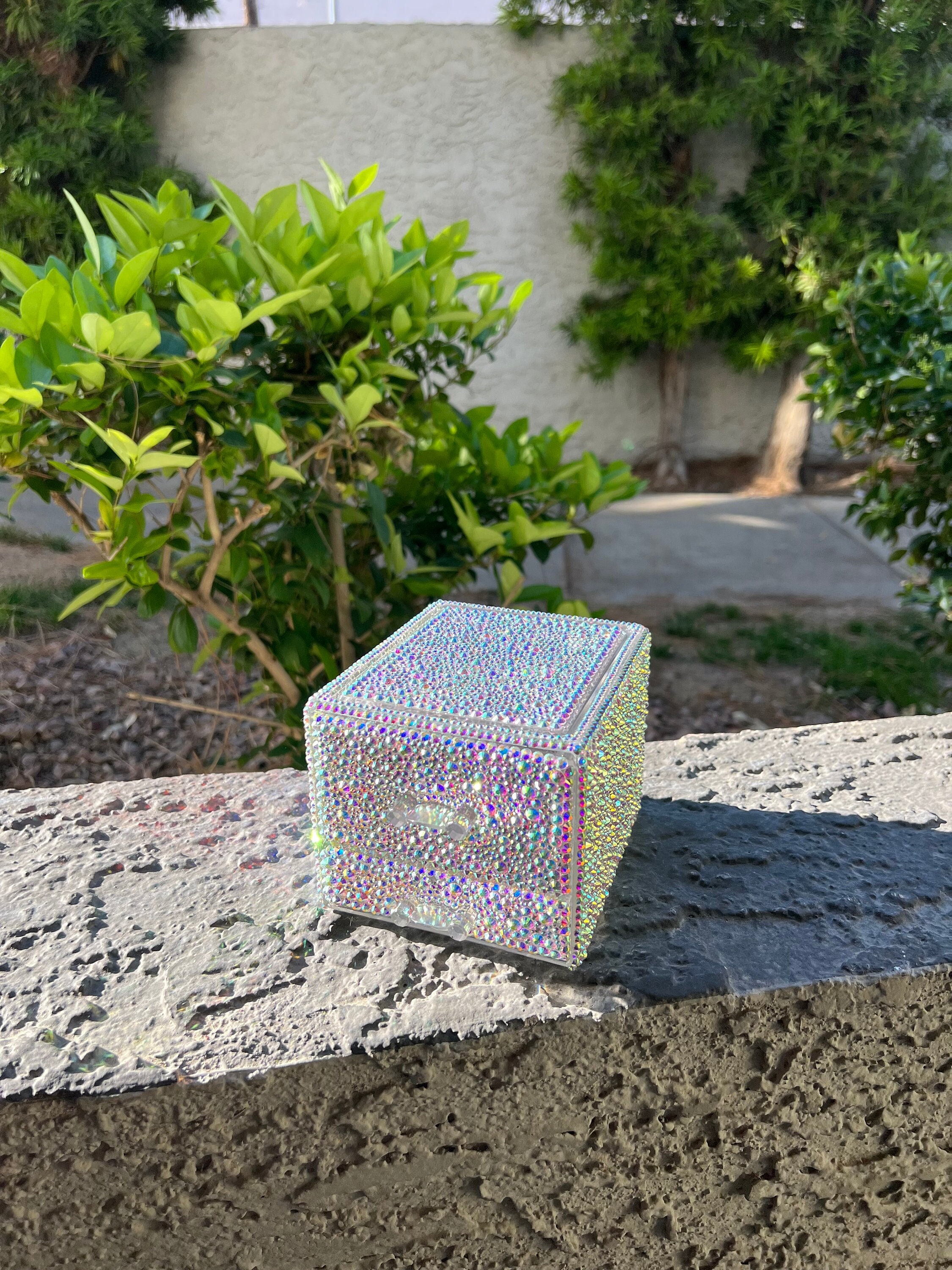 Rhinestone Bling Storage Box Jewelry Box Vanity Organizer - Etsy