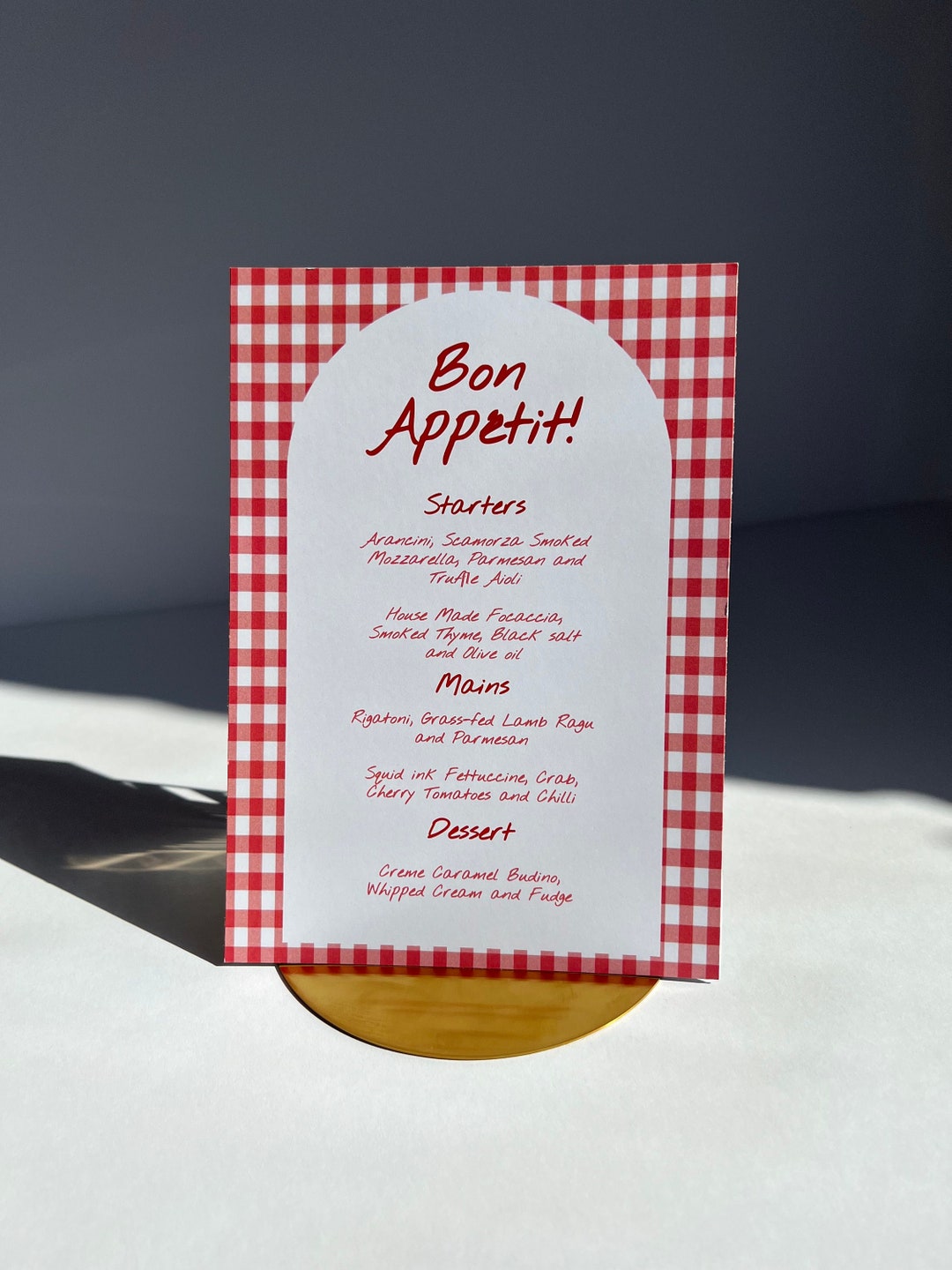 Italian Style Menu Digital Template / Digital Download / Italian Feast ...