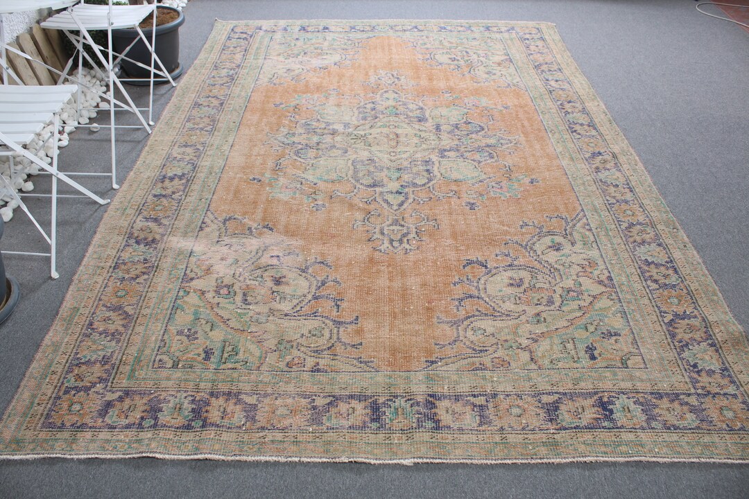 6.9x10.3 Ft Oversize Rugs, Vintage Rug, Turkish Rug, Antique Rug, Rugs ...