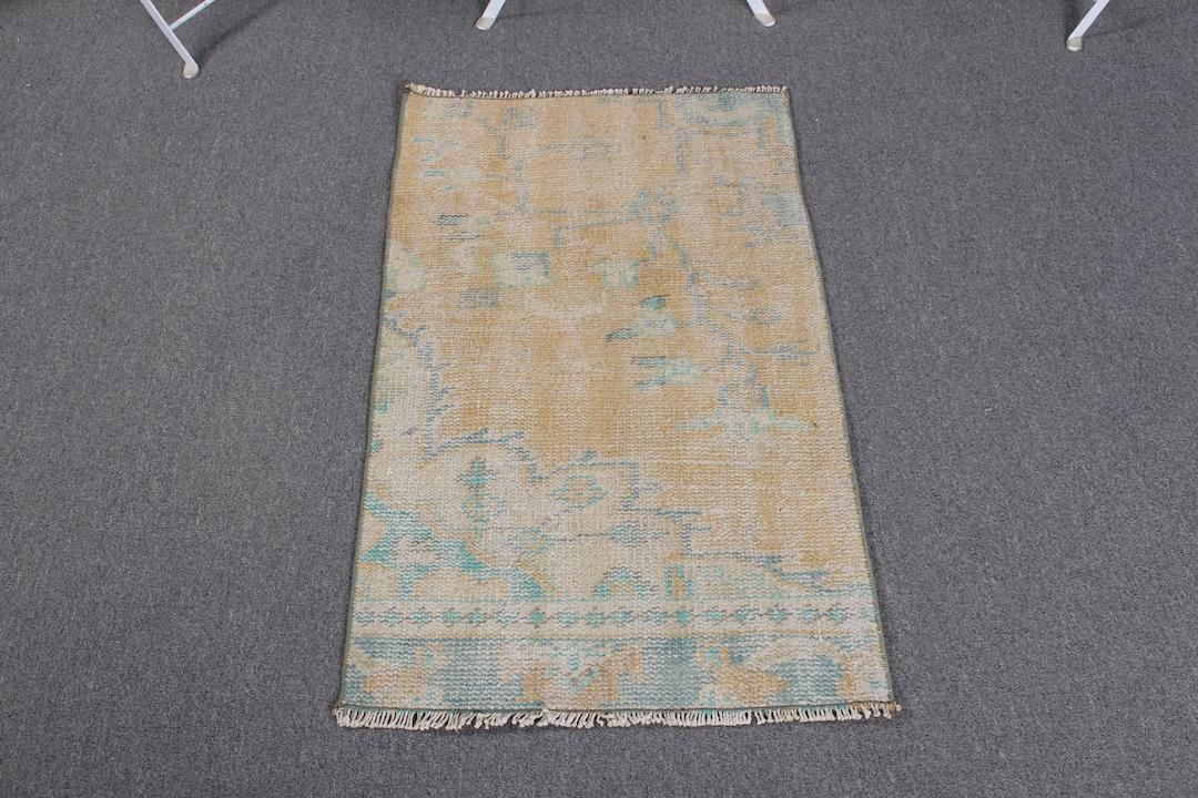 Vintage Rug, 2x4 Small Rugs, Turkish Rug, Faded Oushak Rug, Rugs for ...