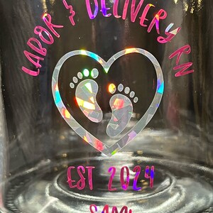 Birth and Delivery Tracking Jar With Beads- Personalized for Labor ...