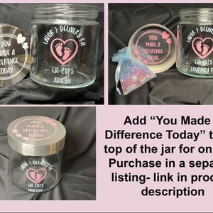 Birth and Delivery Tracking Jar With Beads- Personalized for Labor ...