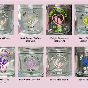 Birth and Delivery Tracking Jar With Beads- Personalized for Labor ...