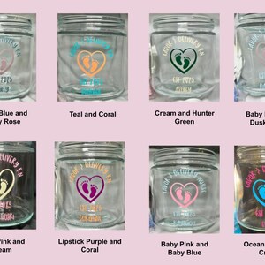 Birth and Delivery Tracking Jar With Beads- Personalized for Labor ...