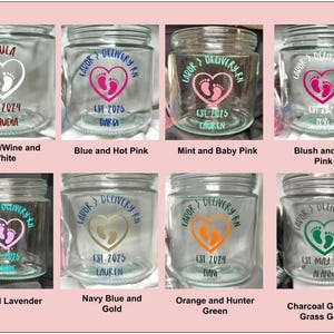 Birth and Delivery Tracking Jar With Beads- Personalized for Labor ...