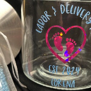 Birth and Delivery Tracking Jar With Beads- Personalized for Labor ...