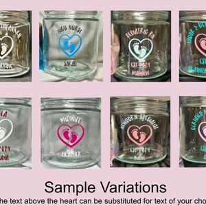 Birth and Delivery Tracking Jar With Beads- Personalized for Labor ...