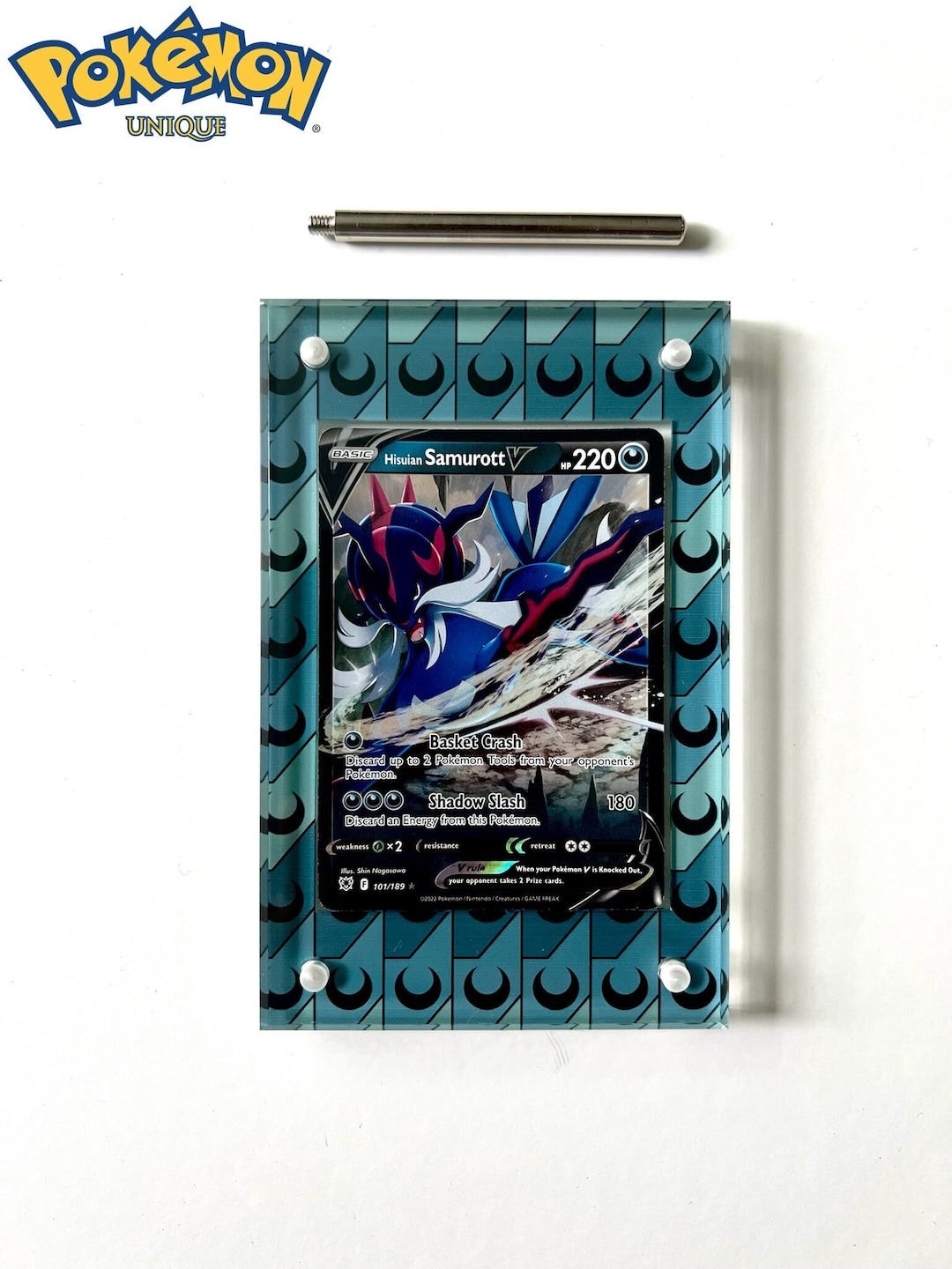 Poke Card DARK TYPE Frame Display Case PSA Card Protection Frame Single ...