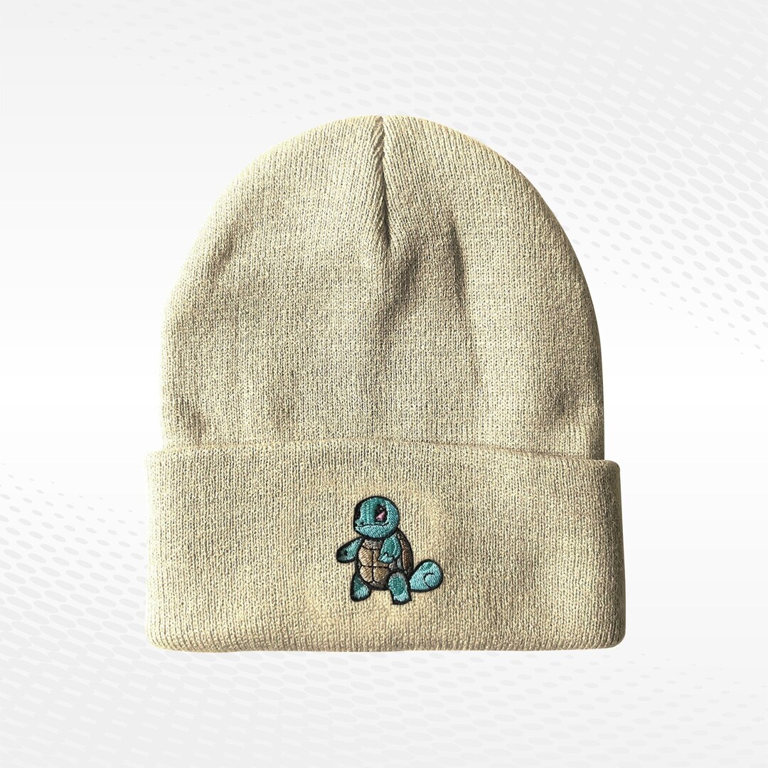 Squirtle Hat Embroidered Poke Beanie Spring Winter Hat Multiple Colors ...