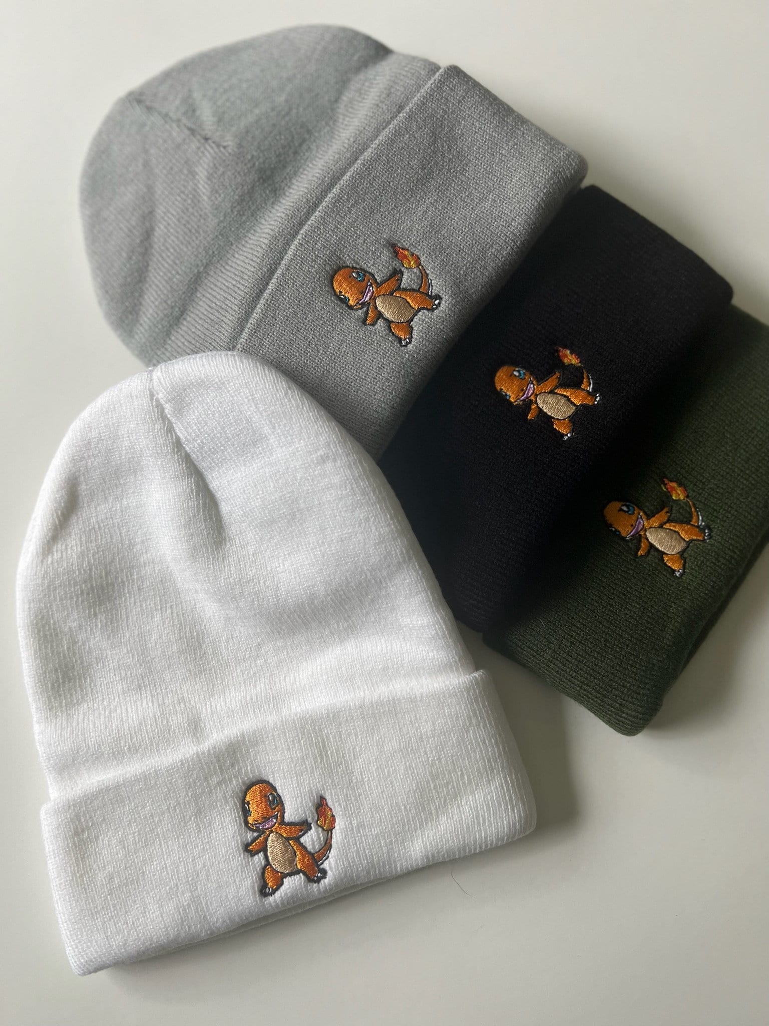 Charmander Hat Embroidered Poke Beanie Spring Winter Hat Multiple ...