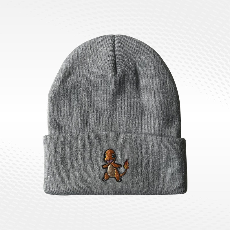 Charmander Hat Embroidered Poke Beanie Spring Winter Hat Multiple ...