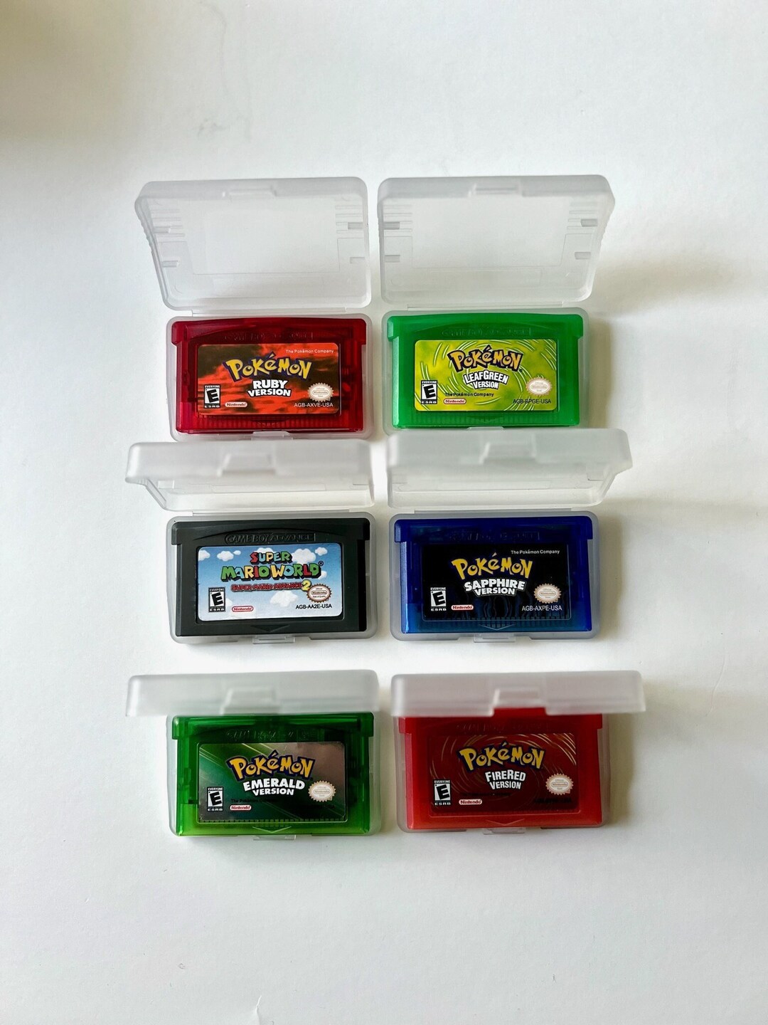 Gameboy Advance Pokemon Games Emerald, Firered, Leafgreen, Sapphire ...