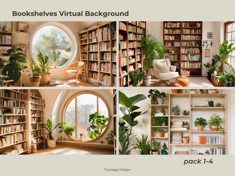 10 Bookshelves Zoom Background for Teacher, Customize Your Video Calls ...
